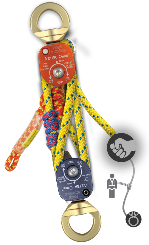 AZTEK Pulley System | Rock Exotica rope rescue and rigging pulley system